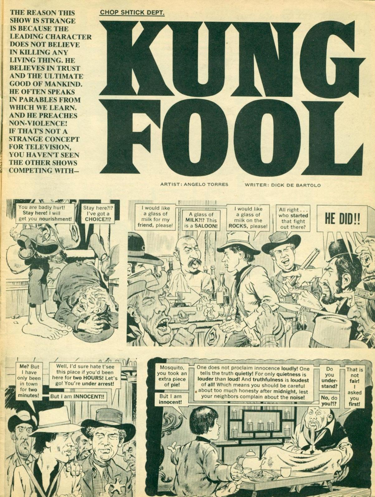 THE WONDERFUL WORLD OF STUPID!: MAD: KUNG FOOL