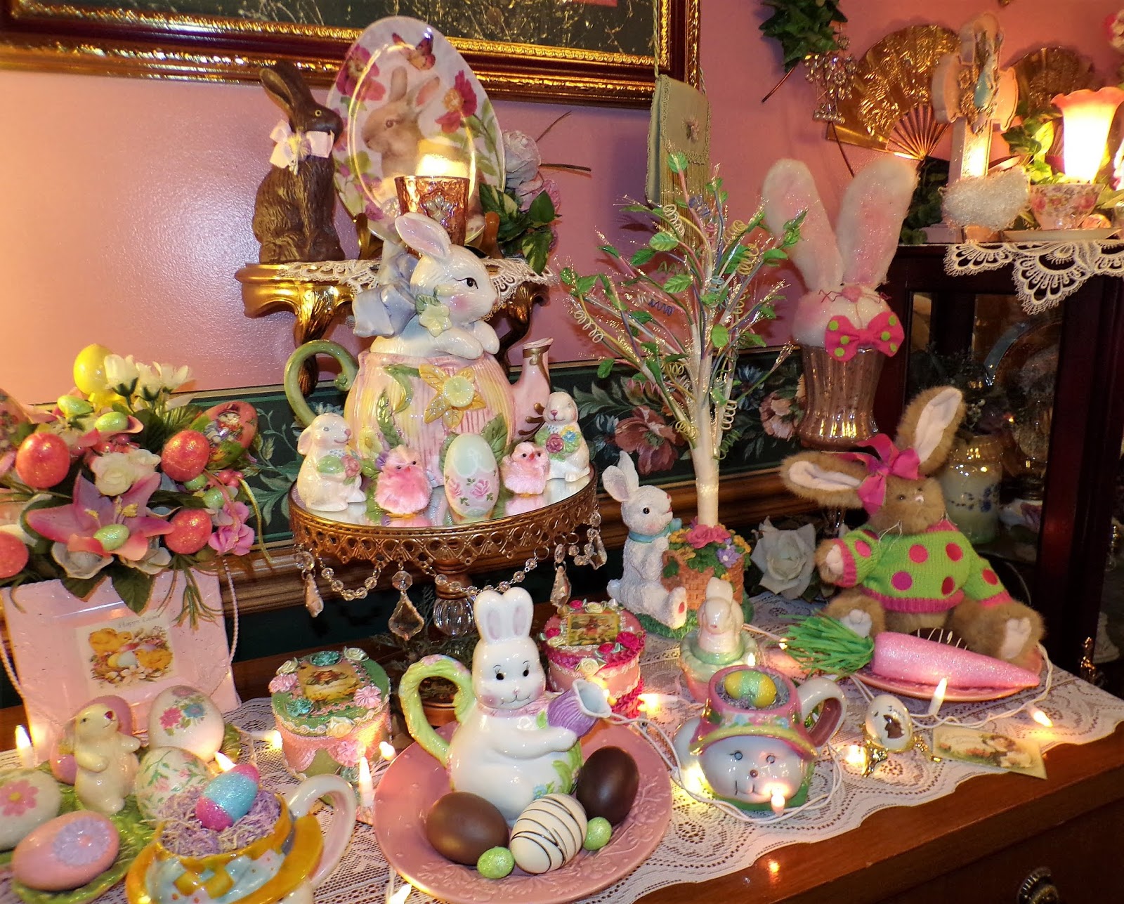 DEBBIE-DABBLE BLOG: Dining Room Easter Bunny Buffet, 2020