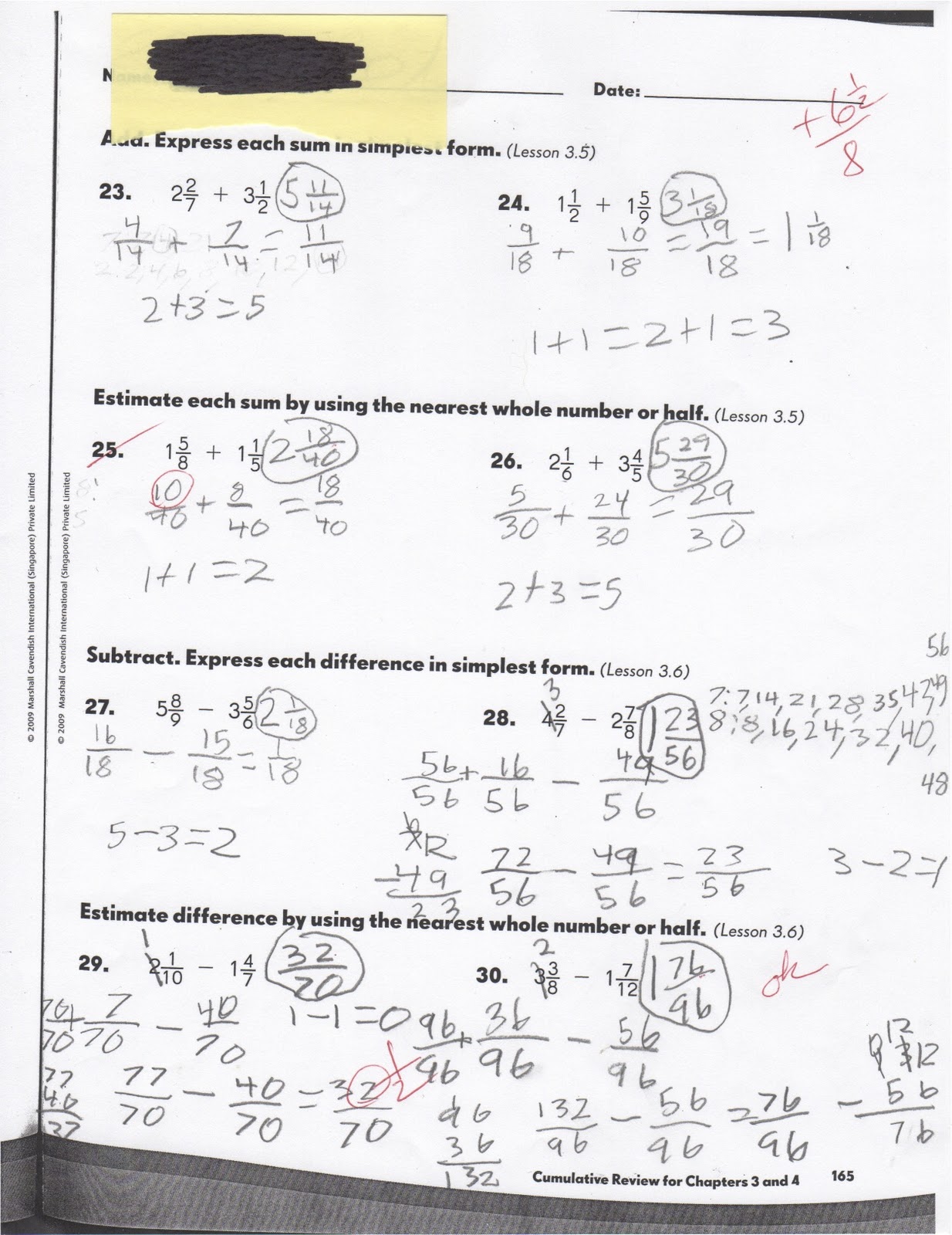 Mr. MacArthur's Professional Portfolio: Assessed Samples of Student Work