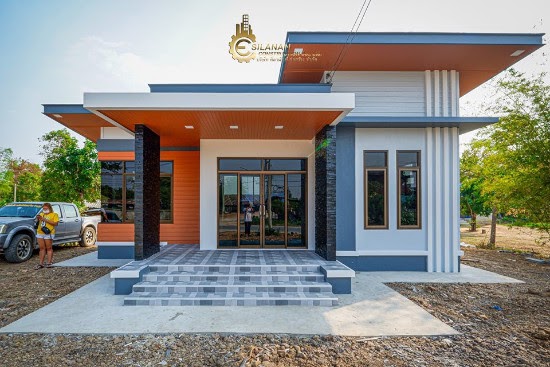 LINGKAR WARNA: 12 desain rumah minimalis atap miring kebelakang 2021