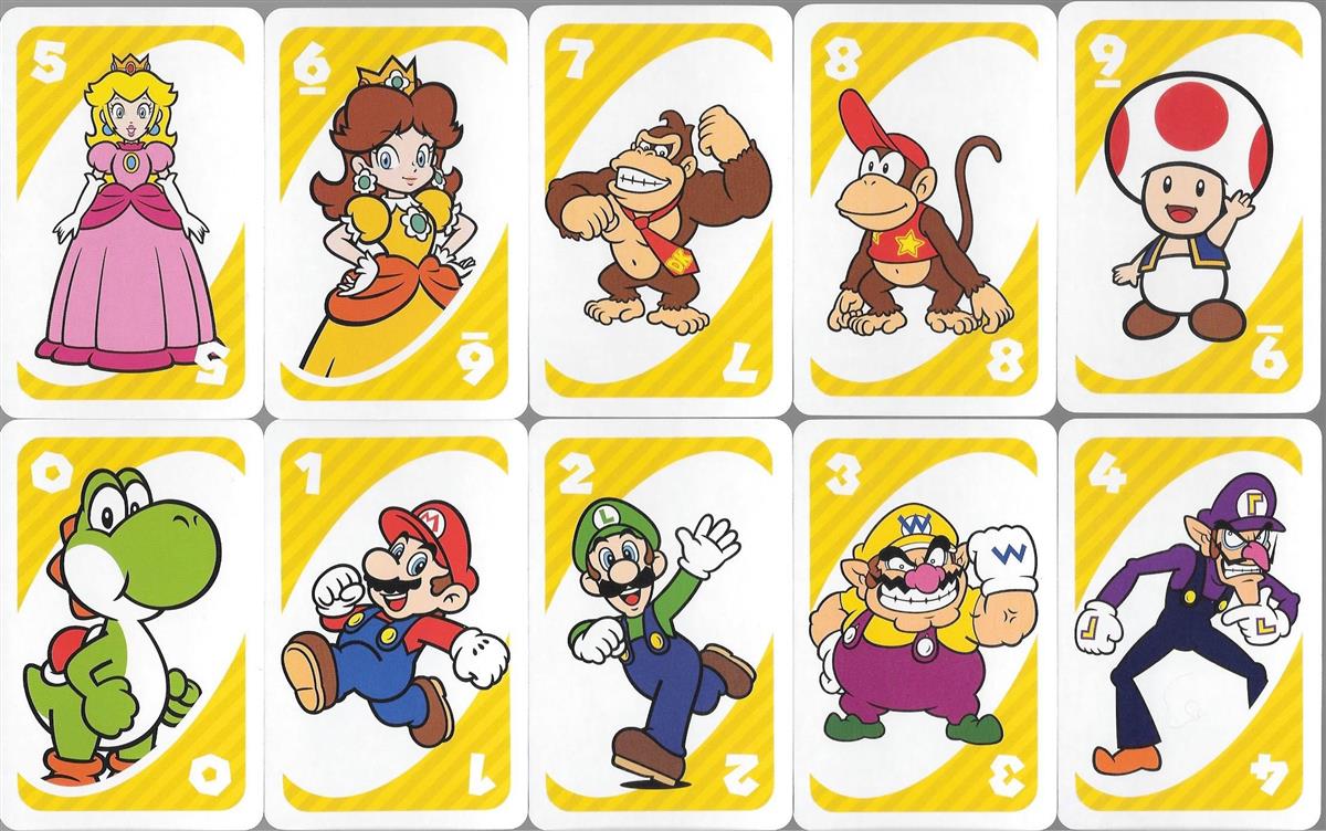 Barajas y Naipes: UNO Super Mario