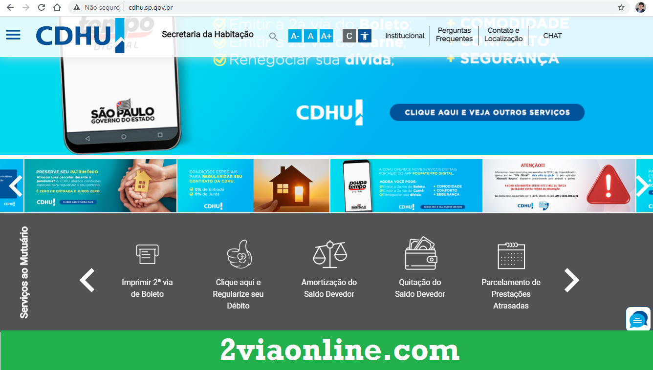 2Via CDHU - Como Gerar Boleto Atualizado