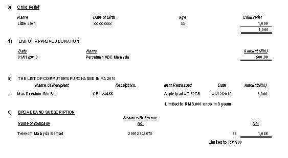 Malaysia Taxation Junior Diary: 9.1.2 Step 3. Draft tax computations