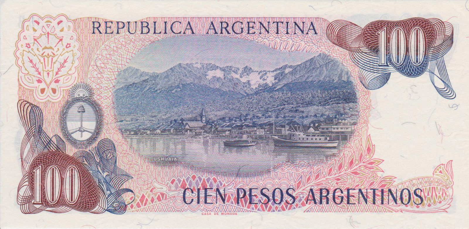 Argentina 100 Pesos Argentinos banknote 1985 Jose de San Martin|World ...