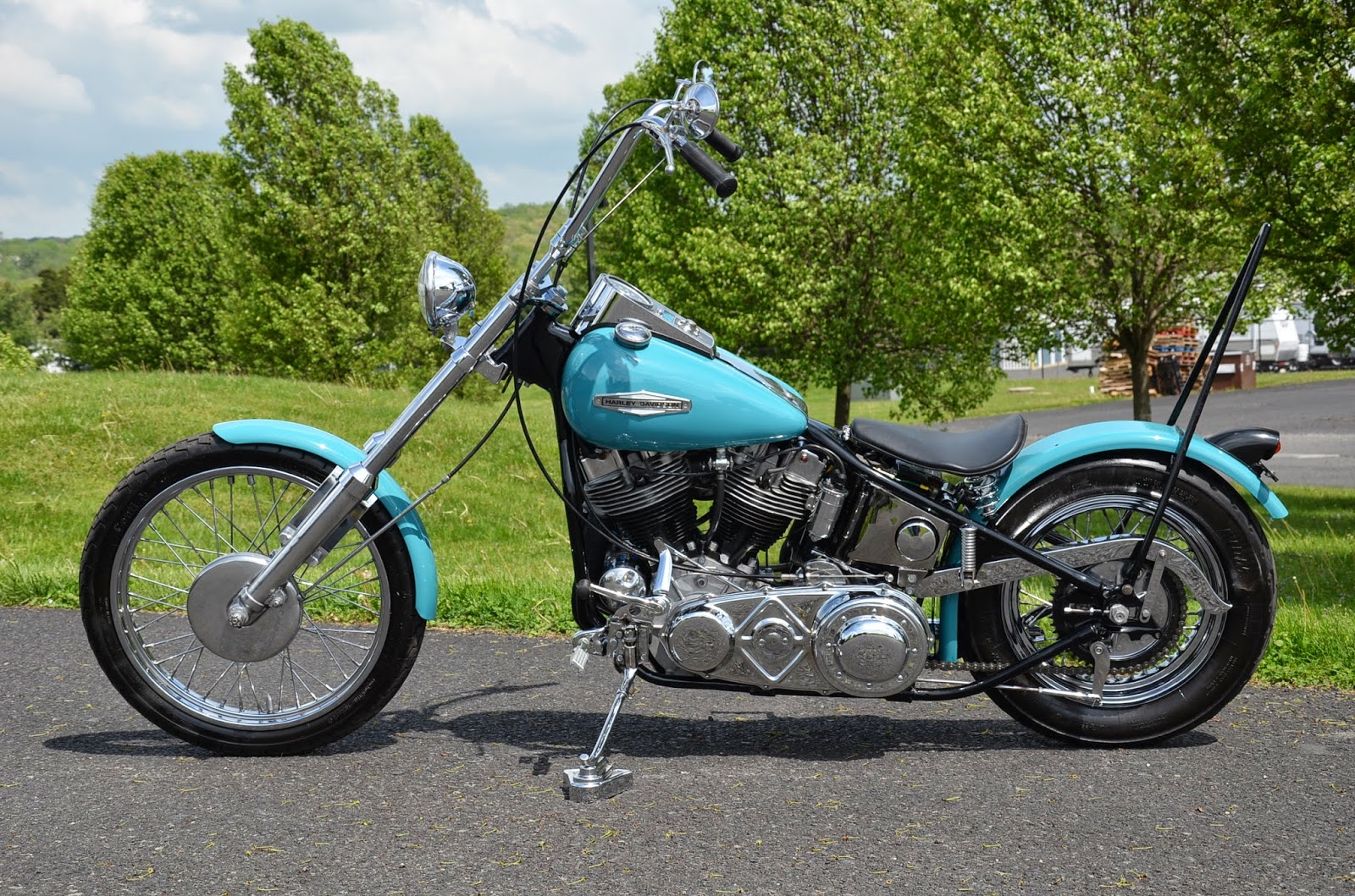 biker excalibur II: 1949 HARLEY DAVIDSON PANHEAD SHOVELHEAD CHOPPER by ...