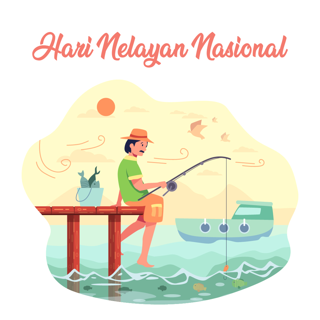 Gambar Ucapan Selamat Hari Nelayan Nasional 2021 - SKETZHBOOK