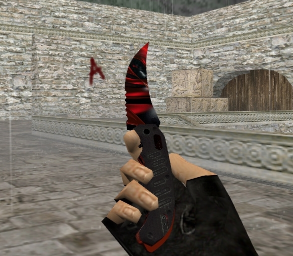 Skin Knife - Flip Crimson Ruby (CS:GO) para CS 1.6 - CS Revo!