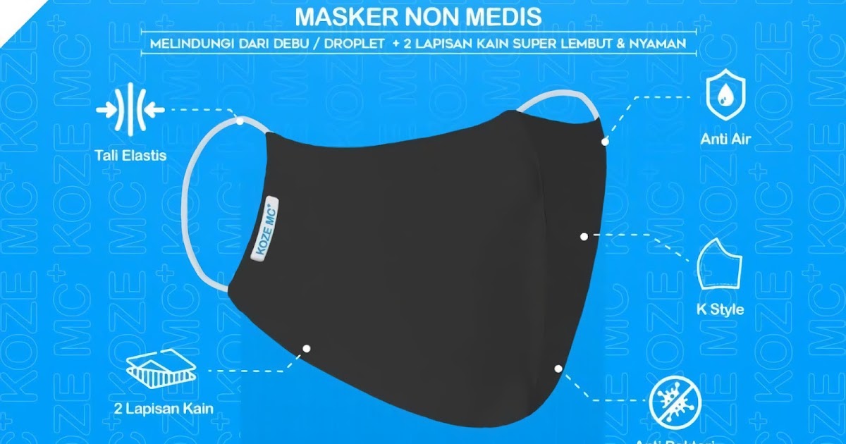 Masker Scuba 2 box (100 Pcs) - Karo Gaul