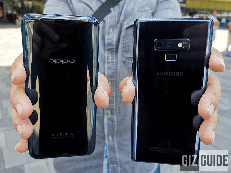 Samsung Galaxy Note9 vs OPPO Find X Specs Comparison