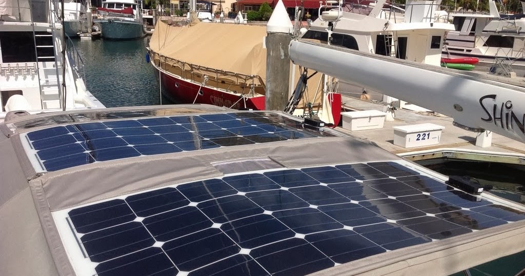 shindigsailing: Shindig gets a sunny upgrade - Soliban CP125 panels