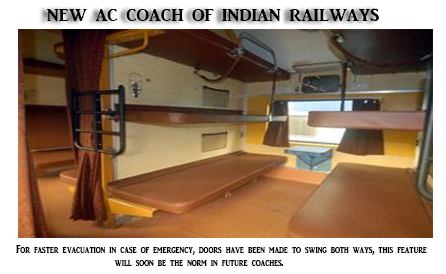 AC Coaches with new improved Amenities - Indian Railways - IRCTC NEWS I ...