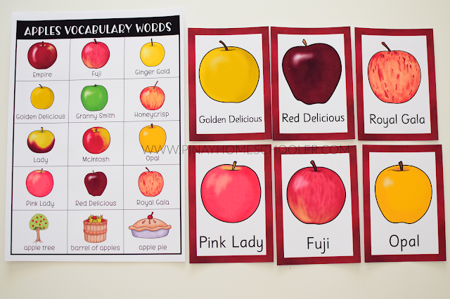 Apple Themed Preschool Math and Literacy Center | The Pinay Homeschooler