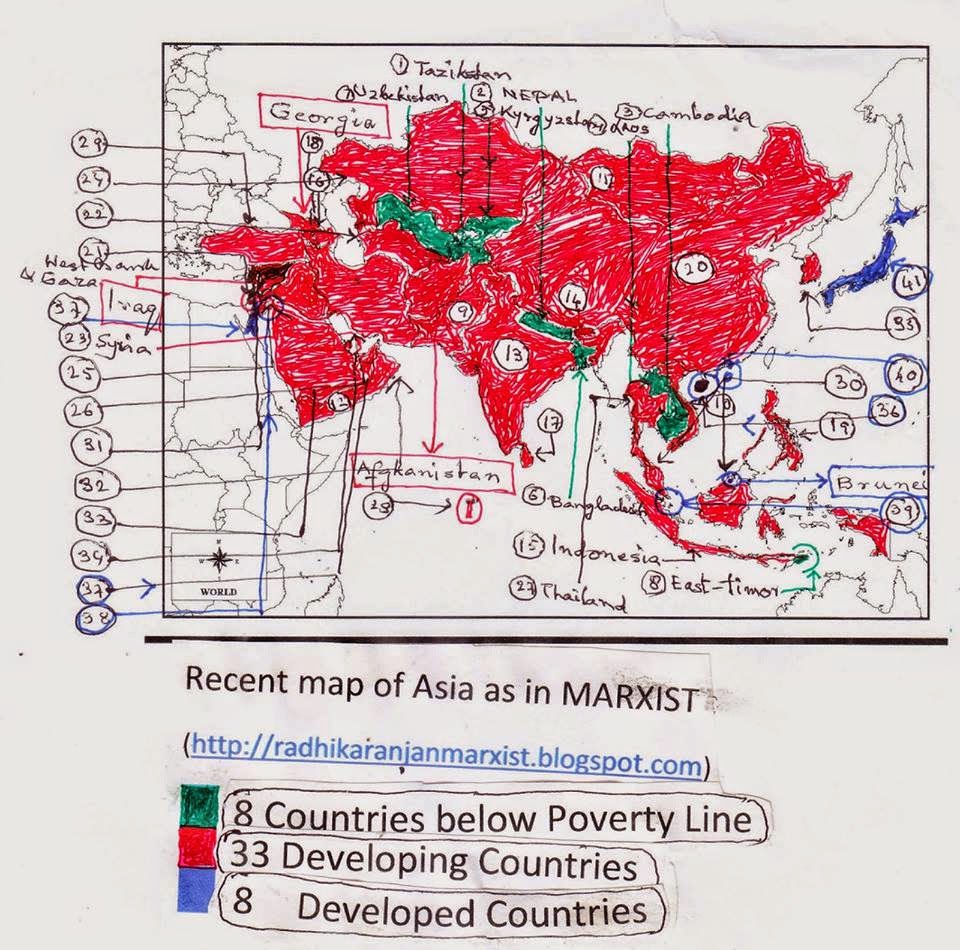 MARXIST: World Map at present (2014) as in MARXIST