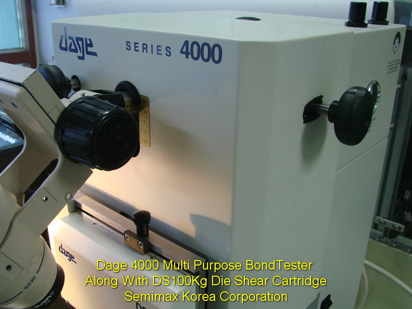 Semiconductor Equipment: Dage 4000 Multi Purpose Bondtester along with ...