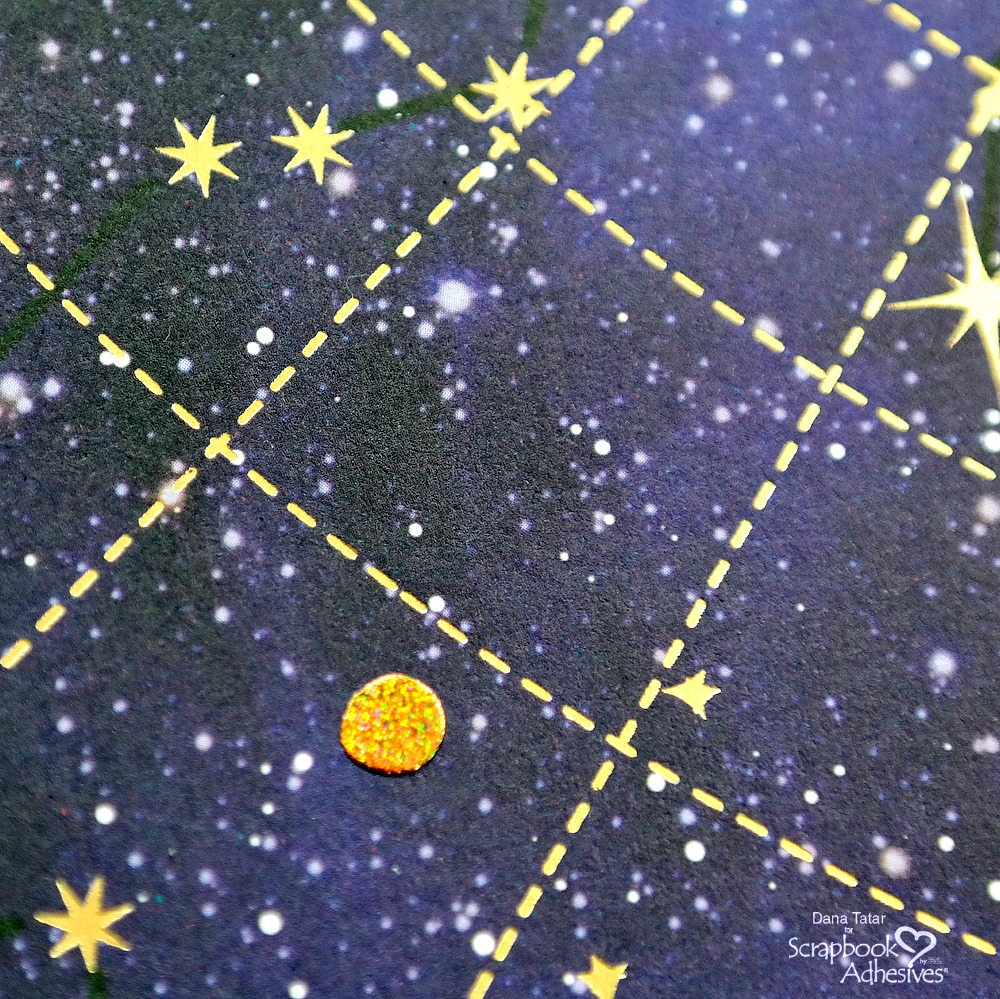 Constellation Scrapbook Layout with 3D Foam Stars - Scrapbook Adhesives ...