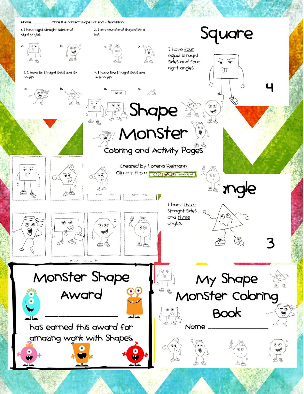 Little Treasures: Monster Shapes and a Wonderful Book