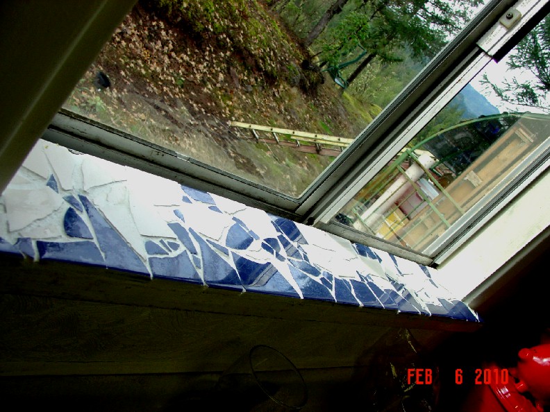 Make The Best of Things: Mosaic Tile Window Sill