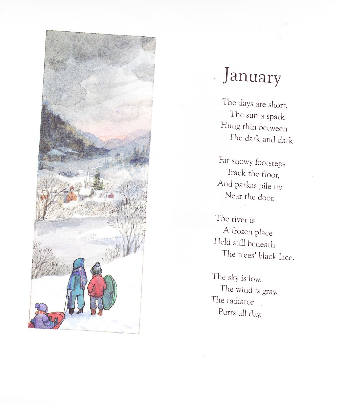 the marlowe bookshelf: A Child's Calendar