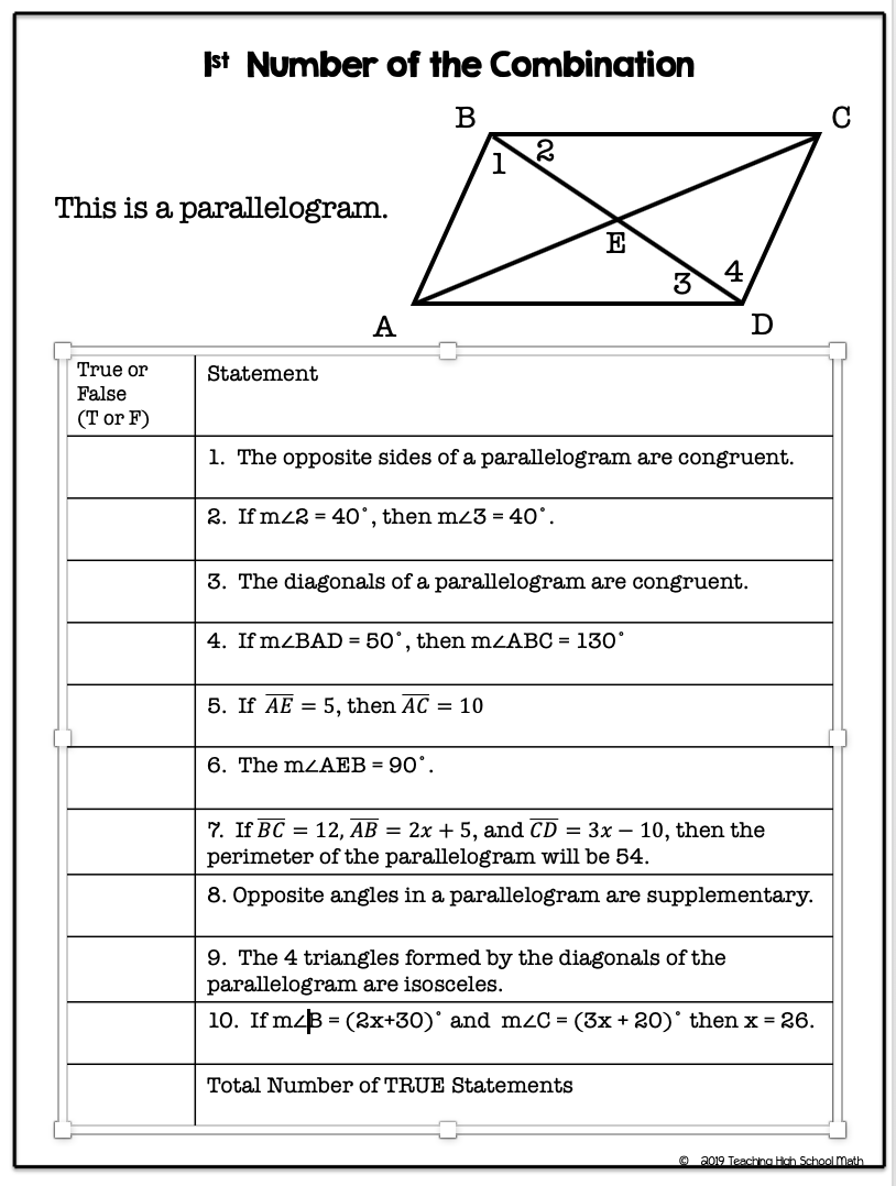 Crack the Code Puzzles in Math Class - Fun! | Teaching High School Math