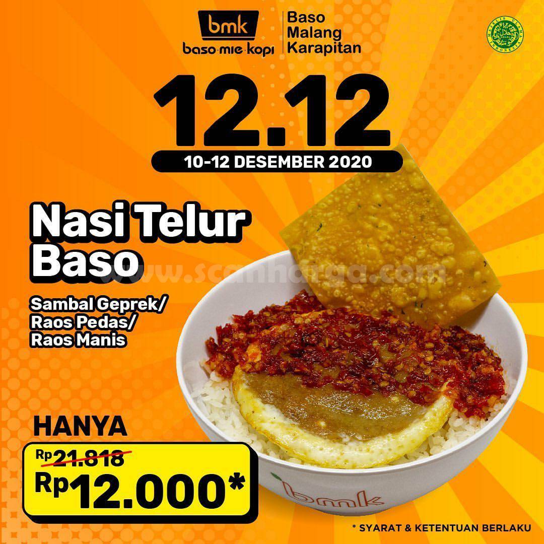 BMK Baso Mie Kopi Promo 12.12 - Paket Nasi Telor Baso hanya Rp 12.000 ...
