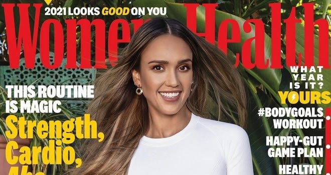 Beauty Mags: Jessica Alba | Women's Health US January 2021
