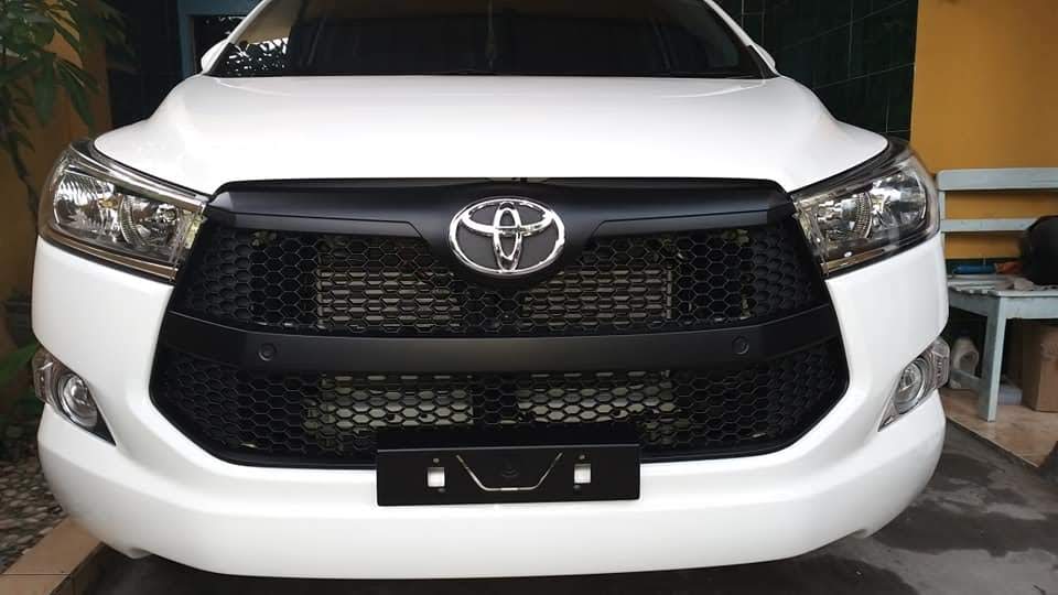 DIY : ganti grill bumper depan innova reborn dengan grill jaring ...
