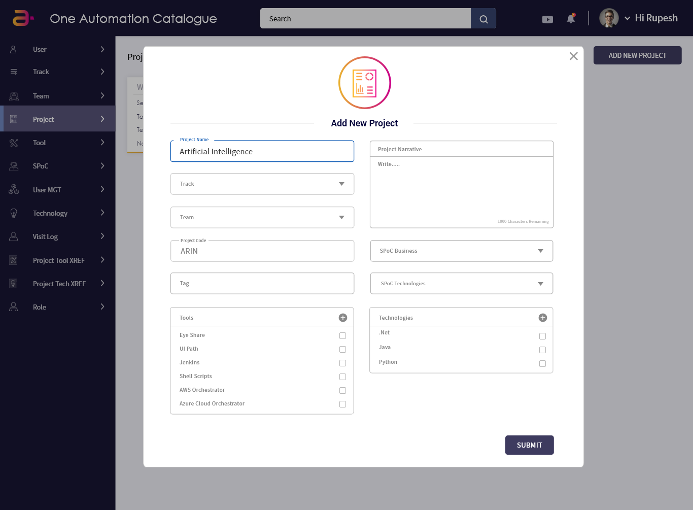 Web Portal UI Design
