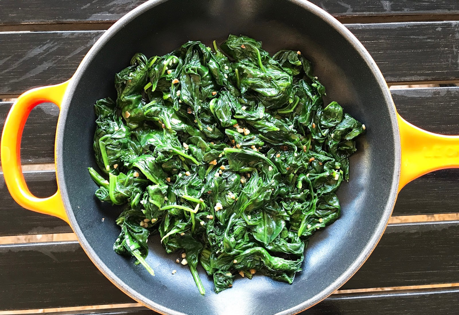Sauteed Spinach with Garlic Butter