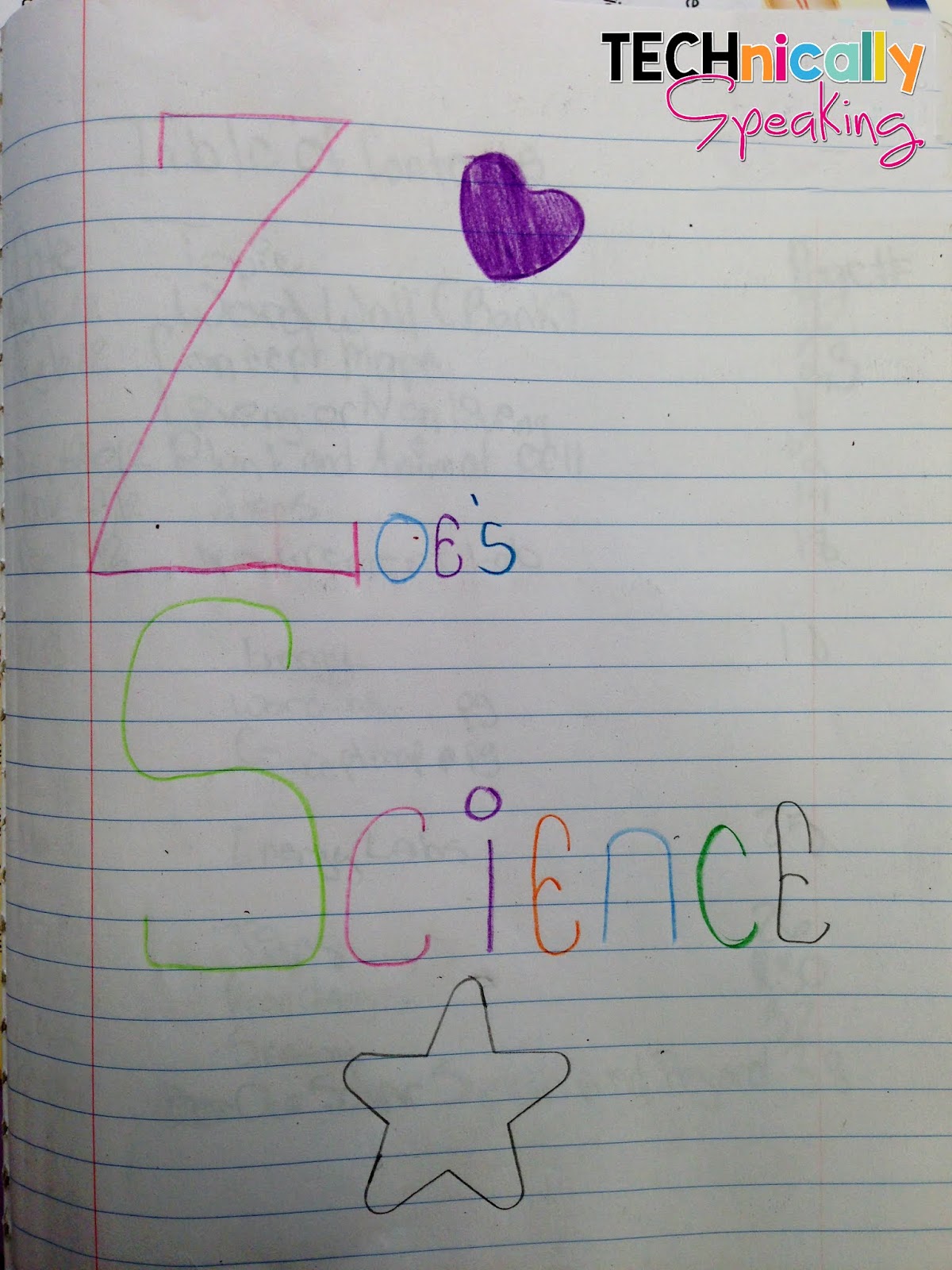 Interactive Science Notebook Cover Page
