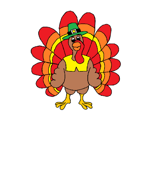 Mrs. Glidden's STARS Report: 1st grade turkeys colored using Paint program