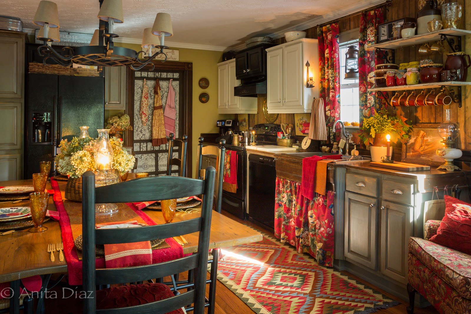 Autumn in the farmhouse kitchen - Whispering Pines Homestead