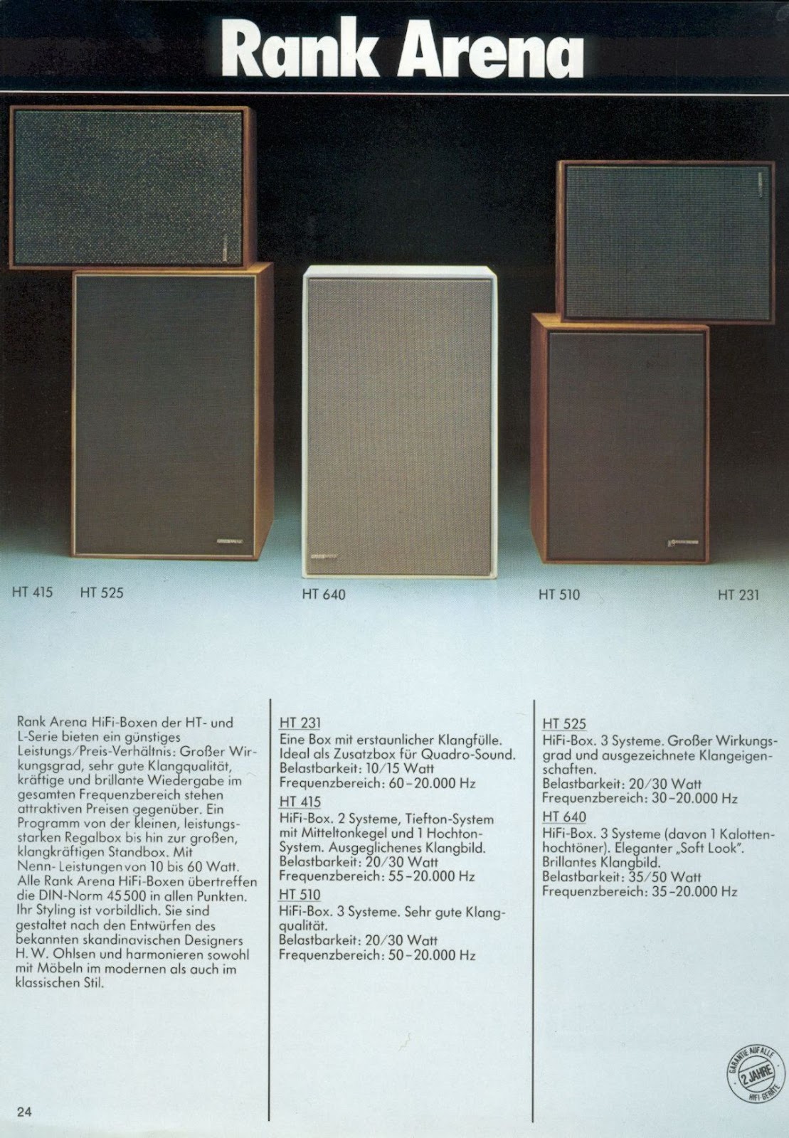 Infrequent Sound [sex.tex] technology: Rank Arena HT525, 1972, made in ...