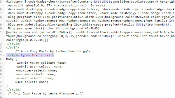 How to install anti Copy Paste script in blogger - Cyber1101 en