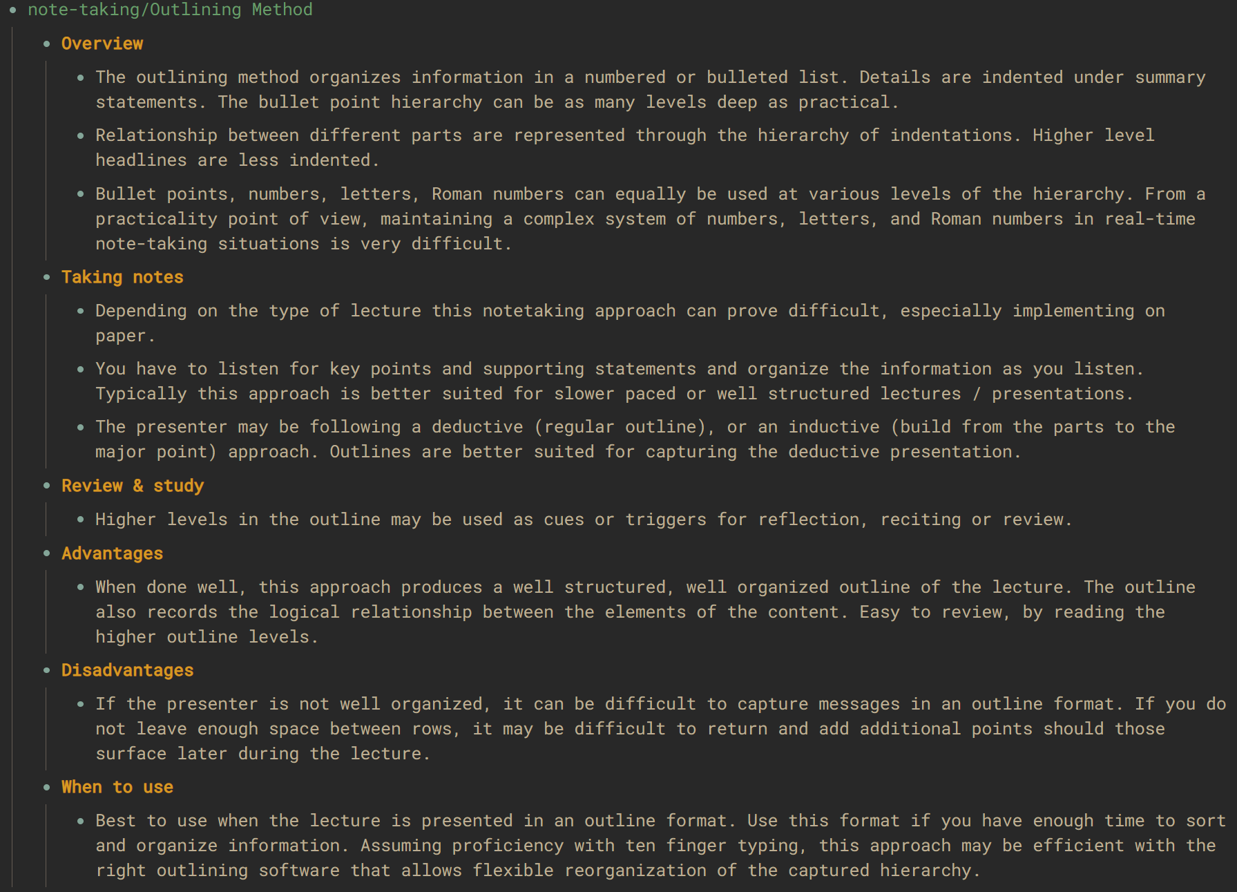 Evergreen Note on Note-taking Strategies and Their Practical ...