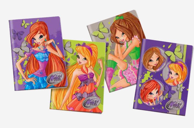 Ideeecartoleria: A scuola con le Winx: zaini, astucci, diari, quaderni ...