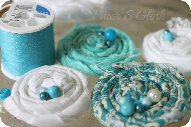 PitterAndGlink: {Rolled Fabric Flower Necklace}