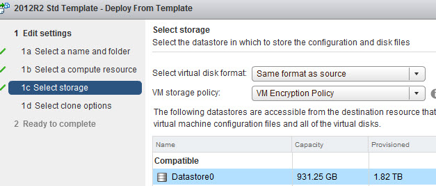 Vmware Snapshots Vsphere 65 Vm Encryption