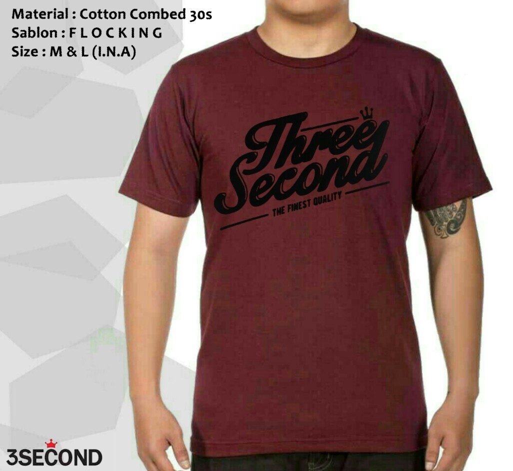 Kaos Distro 3 Second Bandung: Galeri Kaos 3Second Februari 2018