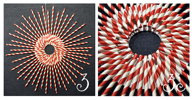 the creative bag blog: Paper Straw Wreath Tutorial
