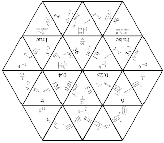 Negative and Rational Exponents Puzzle ~ TenTors Math Teacher Resources