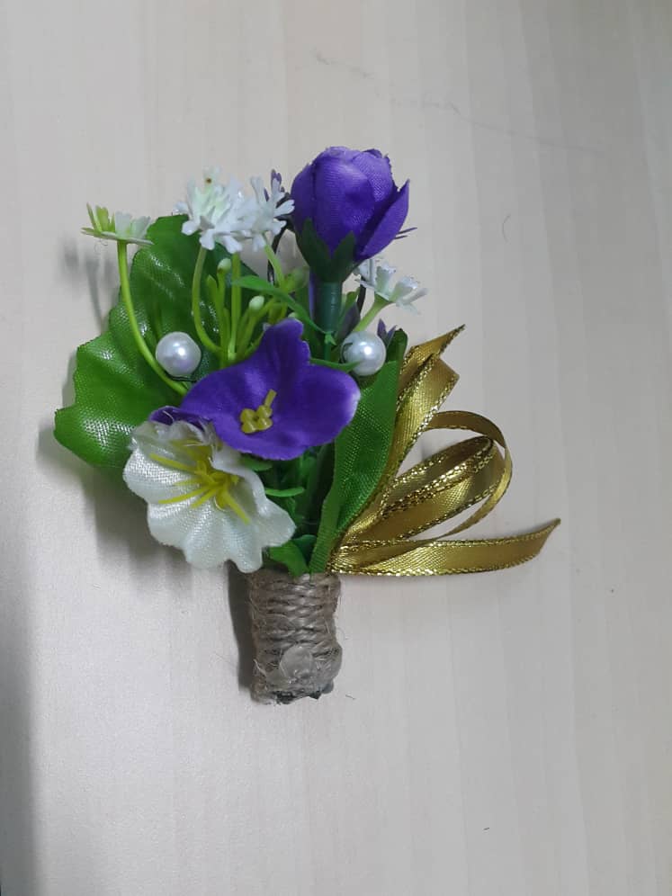 Blog Han: Tutorial untuk boutonniere / corsage / bunga penanggah melayu