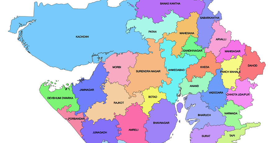 E-Jamin: GUJARAT JANTRY BY DISTRUCT MAP