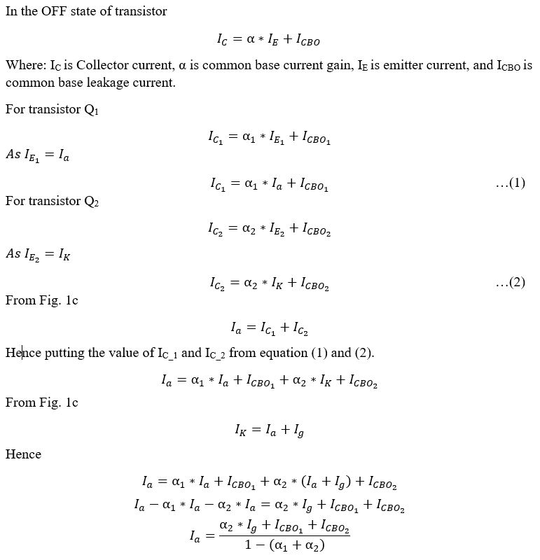 Two Transistor Model of Thyristor - INFO4EEE