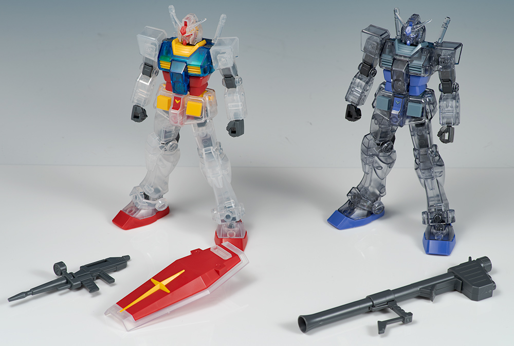Entry Grade 1/144 - RX-78-2 Gundam Clear Color & RX-78-3 G-3 Gundam Clear Color