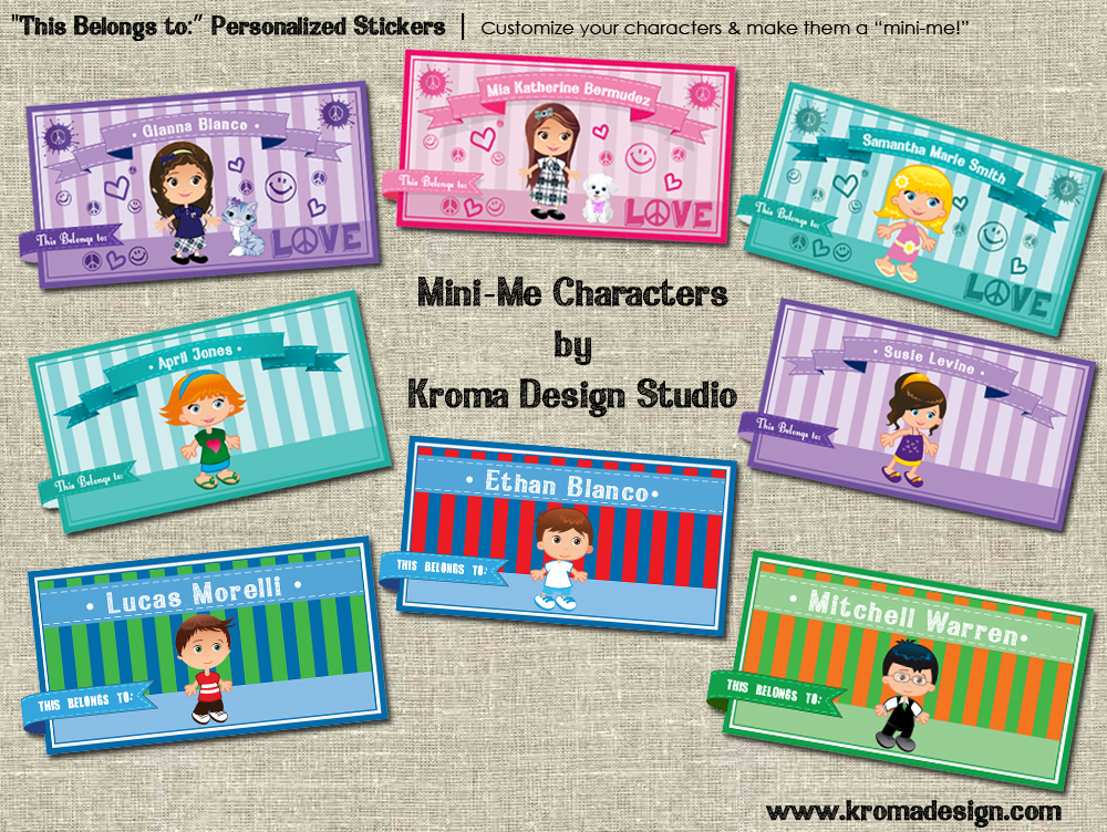 NEW! Mini-Me Characters by Kroma Design Studio ~ Kroma Design Studio ...