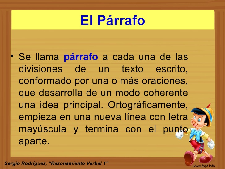 MUÉVETE Y CAMBIAREMOS EL MUNDO.: EL PÁRRAFO Y LA IMPORTANCIA DE ESCRIBIR.