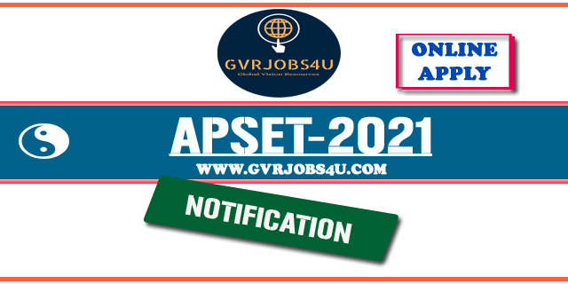 APSET 2021 Notification(Out) @ www.apset.net.in