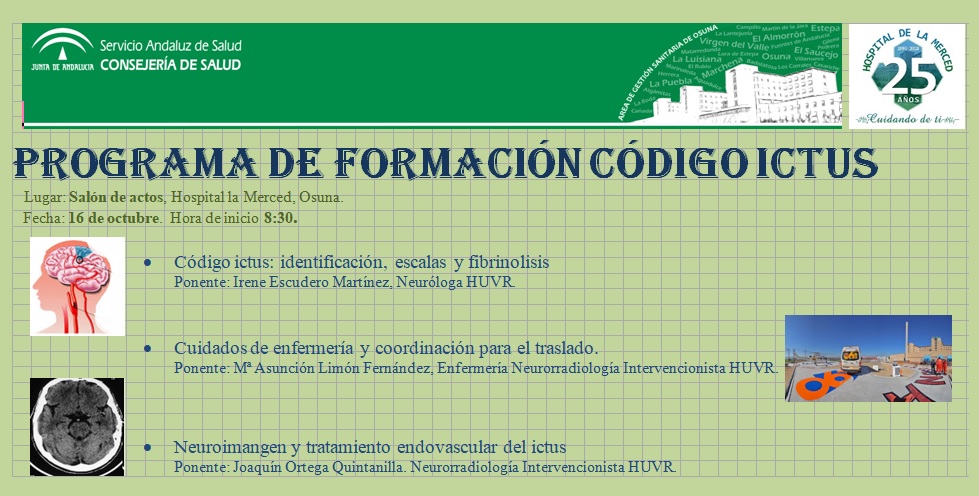 DEPARTAMENTO DE URGENCIAS Y EMERGENCIAS OSUNA: SESIÓN CLÍNICA: CÓDIGO ICTUS