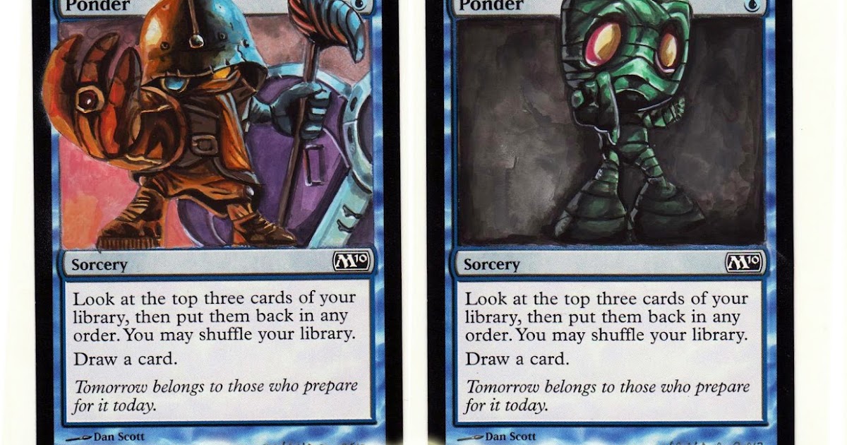 Fernando Delgado Art: MTG Altered card Playset Ponder: League of Legend ...