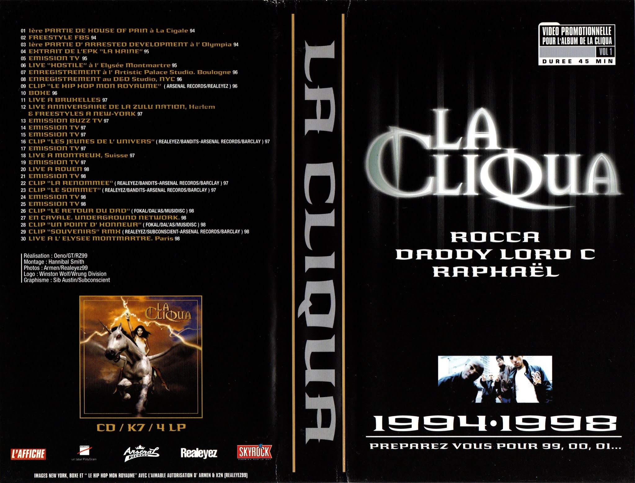 Attack sur la 7k: La Cliqua - 1994-1998 Vidéo Promo Vol 1 (1999)